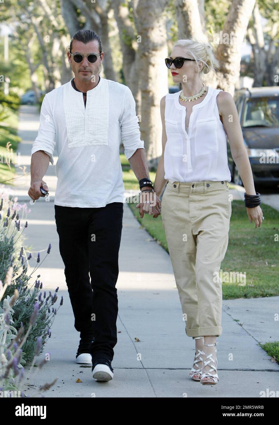 'No Doubt' singer Gwen Stefani was seen taking her rocker husband Gavin ...