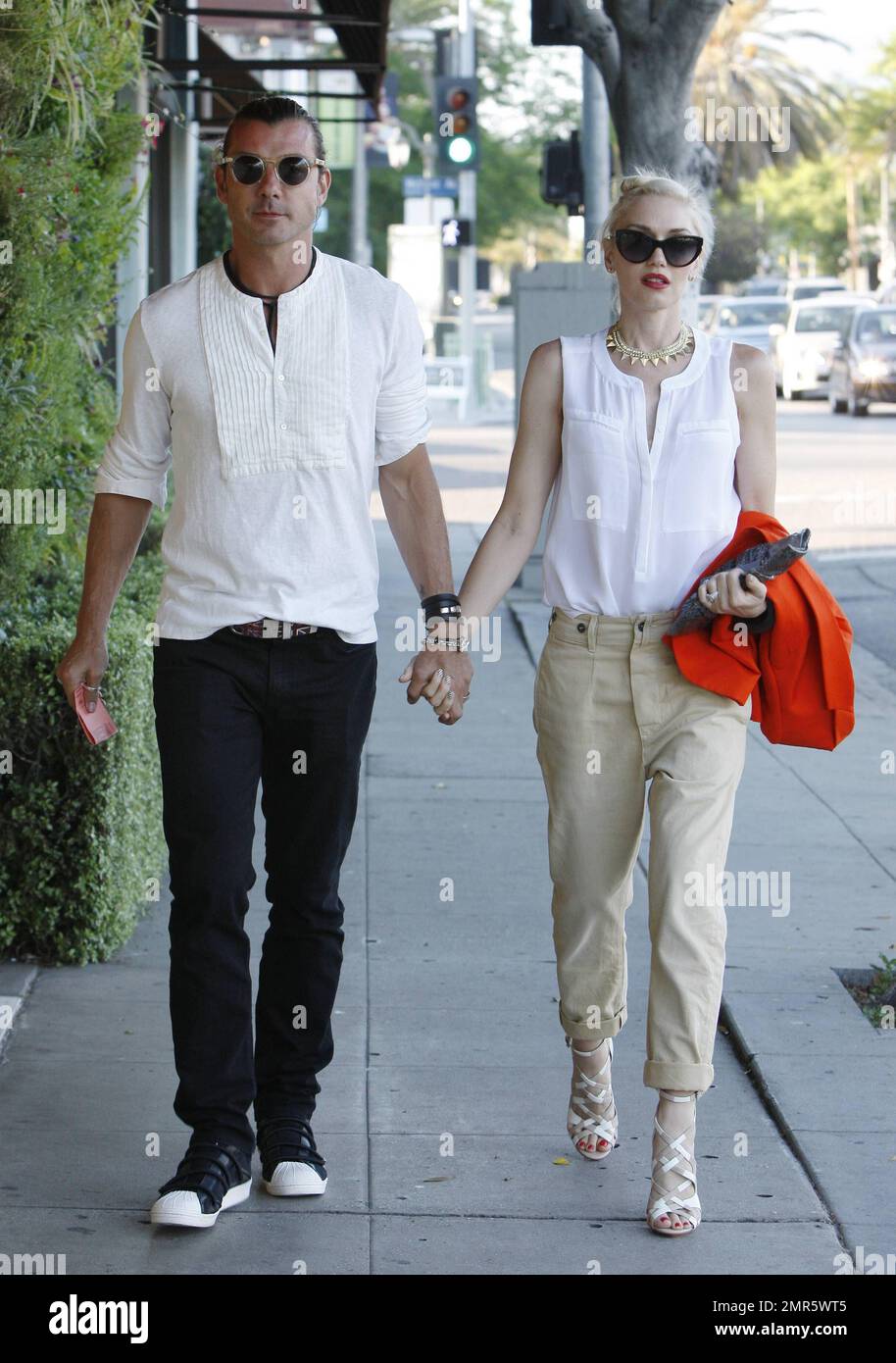 'No Doubt' singer Gwen Stefani was seen taking her rocker husband Gavin ...