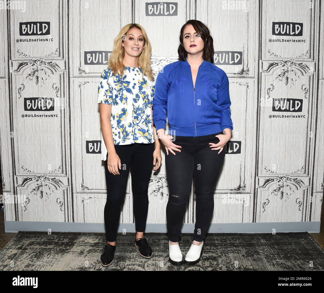 Comedians Krystyna Hutchinson, left, and Corinne Fisher participate in ...