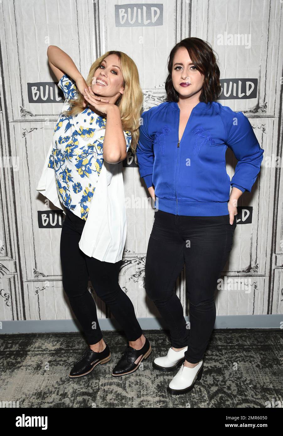 Comedians Krystyna Hutchinson, left, and Corinne Fisher participate in ...