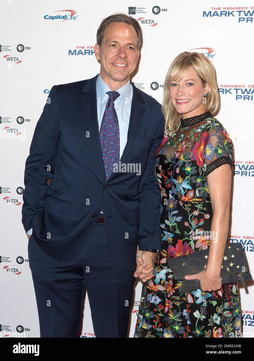Jake Tapper and his wife Jennifer Marie Brown arrive at the Kennedy ...