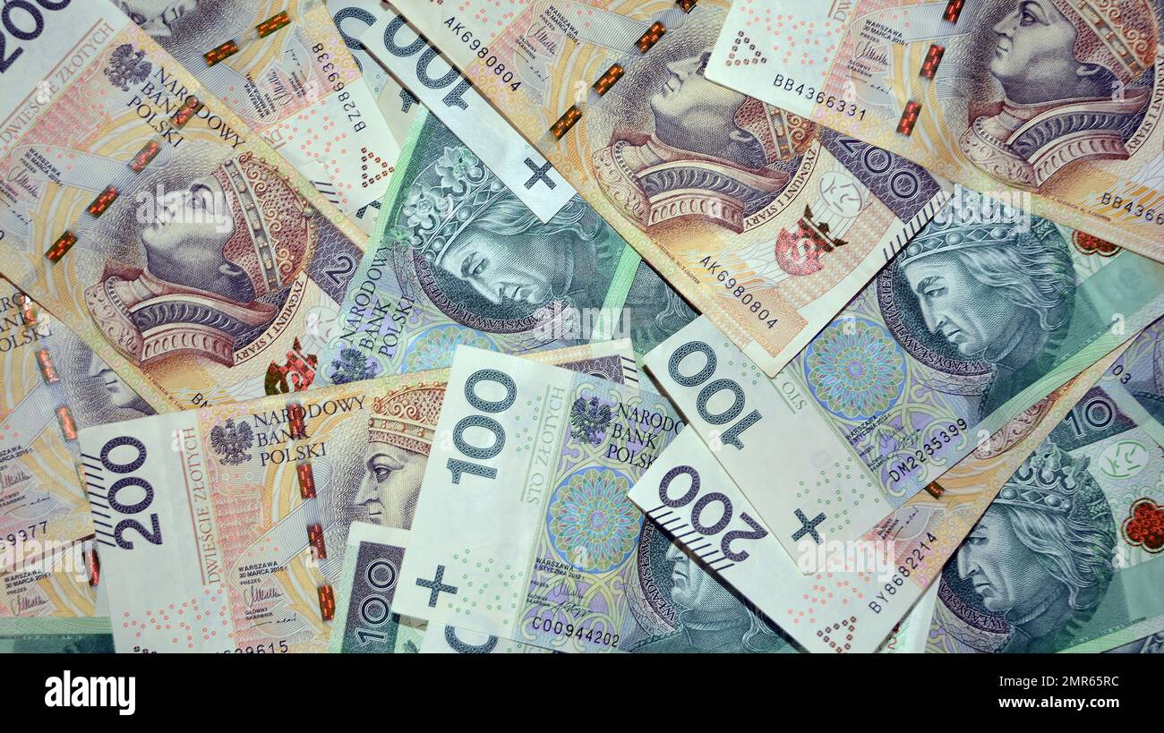 Background made of polish banknotes (polish zloty Stock Photo - Alamy