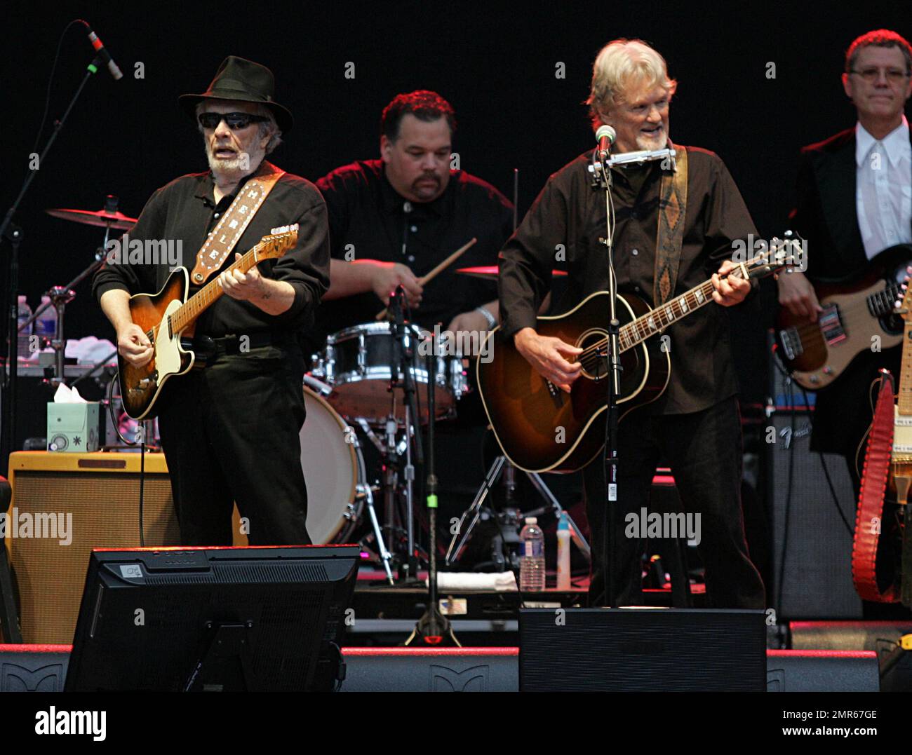 Merle Haggard performs live in concert with Kris Kristofferson at the ...
