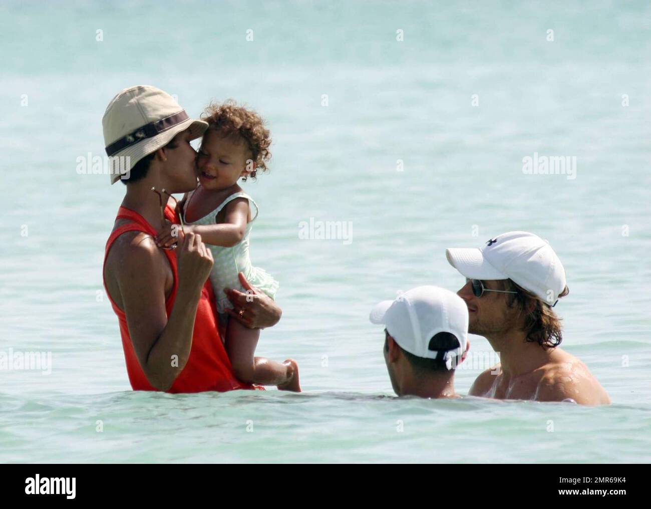 Halle Berry, Gabriel Aubry and daughter Nahla spend the morning playing ...