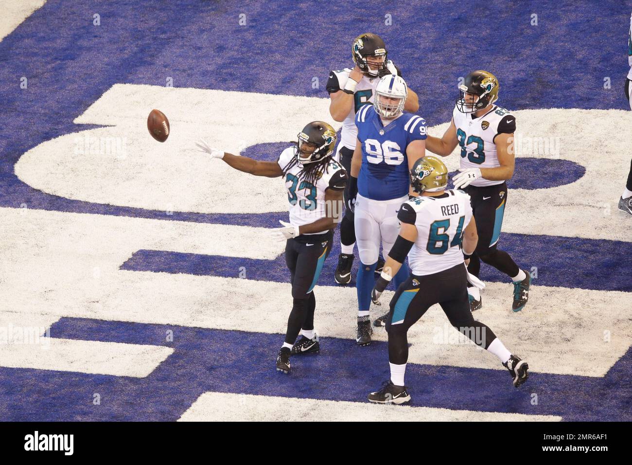Jacksonville Jaguars running back Chris Ivory (33) celebrates a ...