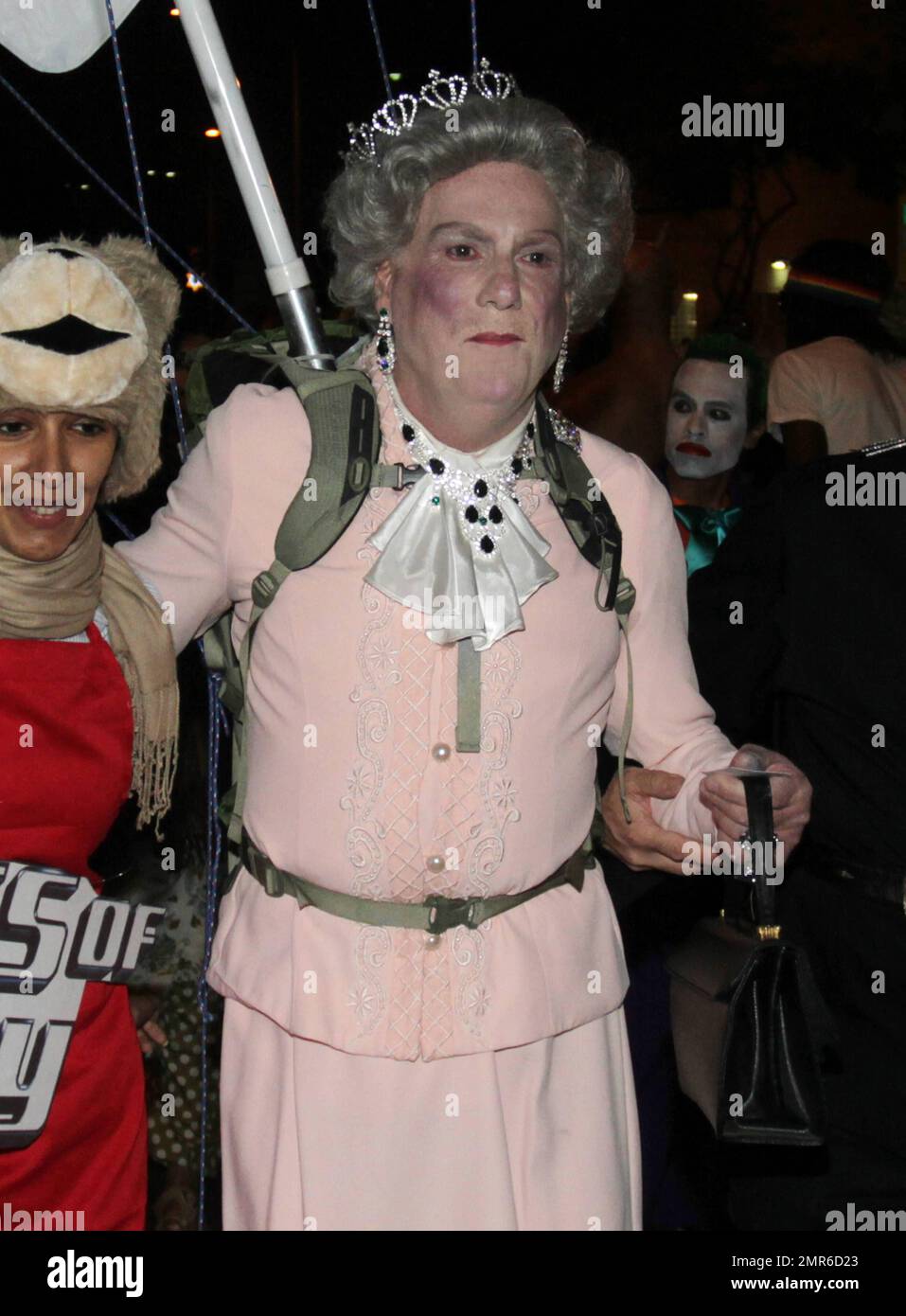Participant dressed as The Queen at the West Hollywood Halloween ...