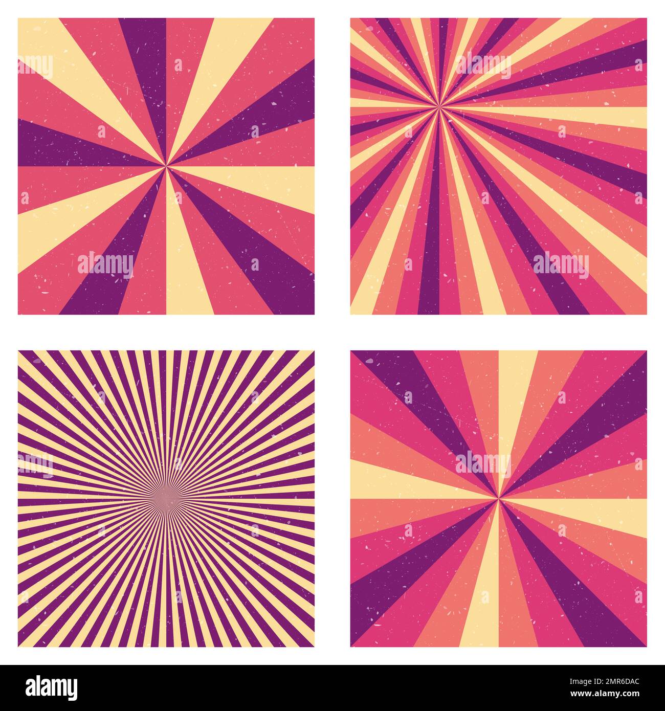 Appealing vintage backgrounds. Abstract sunburst covers with radial ...