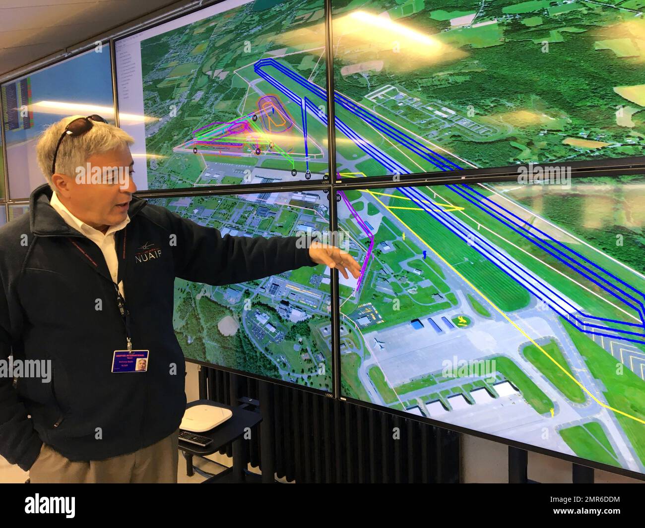 In this Oct. 17, 2017 photo, Tony Basile of the Northeast UAS Airspace ...