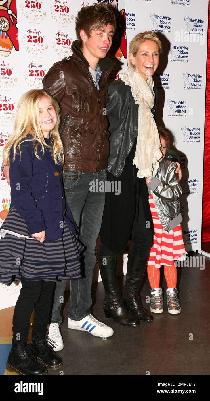 Ulrika Jonsson and her children Cameron, Bo and Martha attend the 250th ...