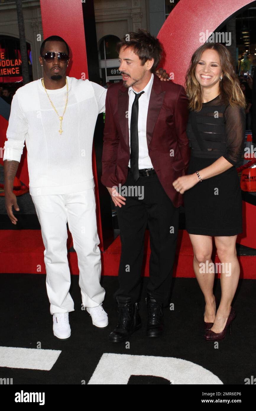Robert Downey Jr. and Diddy at the "Hangover 2" premiere at Grauman's ...