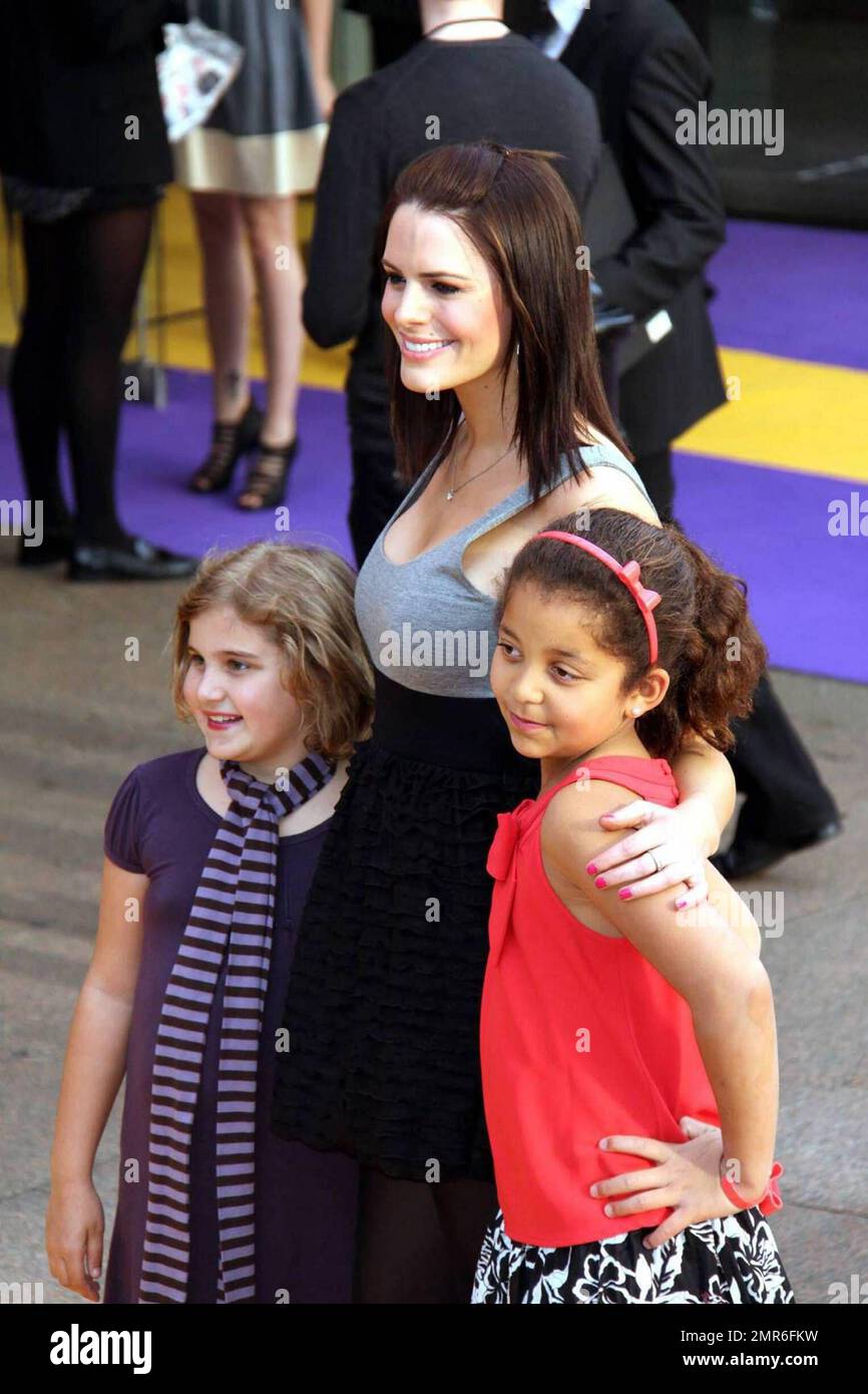 Suzie Amy attends the "Hannah Montana: The Movie" premiere in London ...