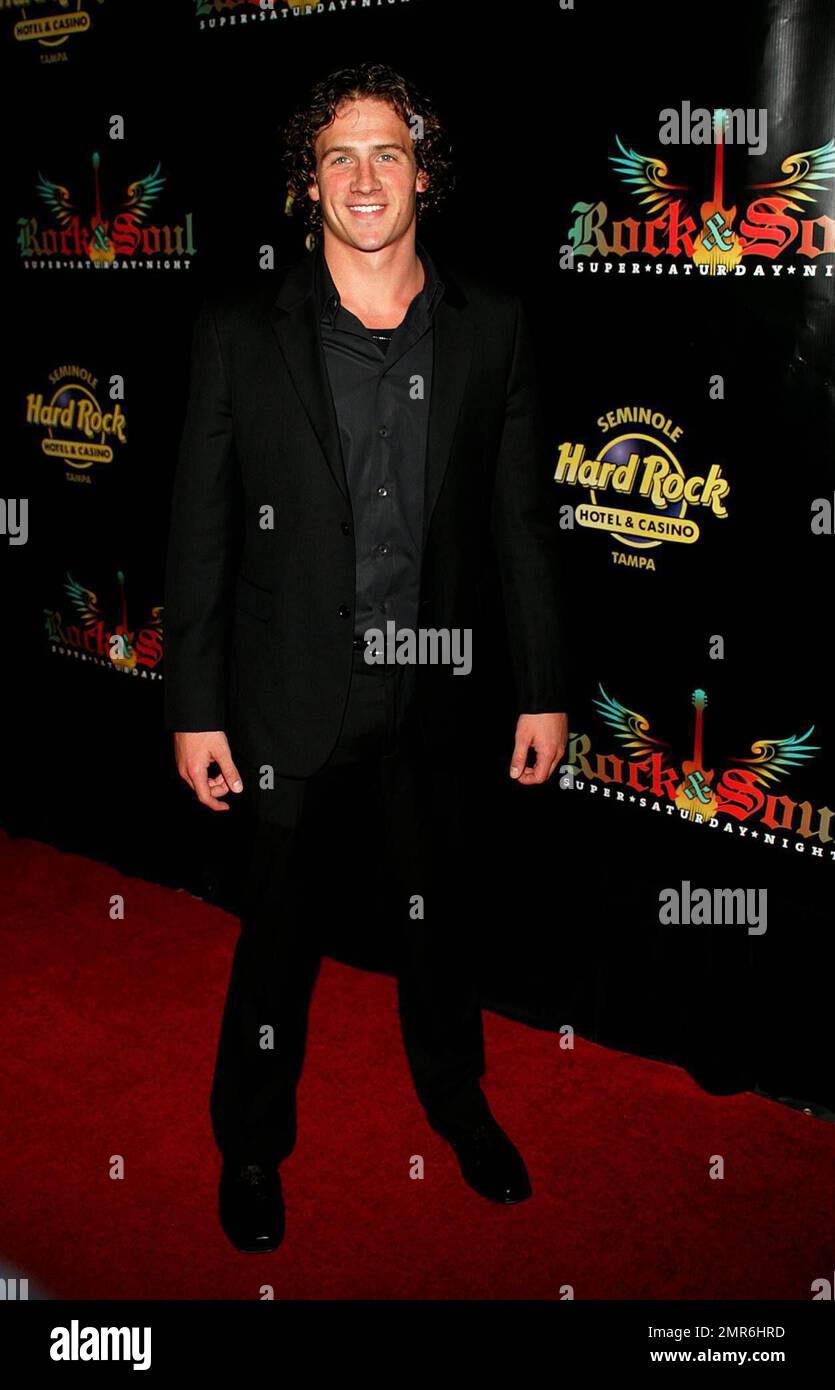 Olympic swimming star Ryan Lochte arrives on the red carpet for the ...