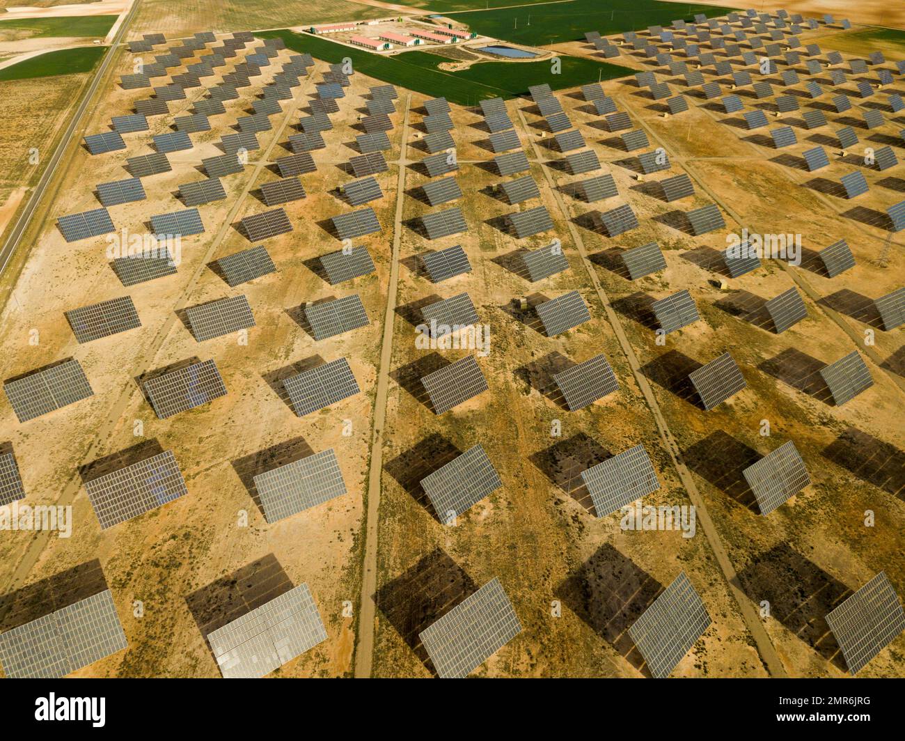 Solar power station. Solar panels in the desert Stock Photo - Alamy Solar power station. Solar panels in the desert Stock Photo - Alamy