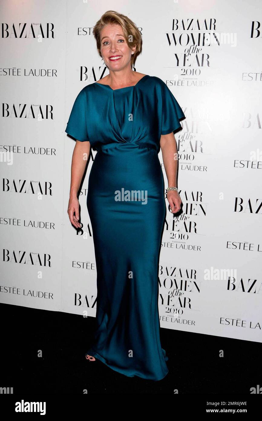 Emma Thompson appears at the Harper's Bazaar Women Of The Year Awards ...