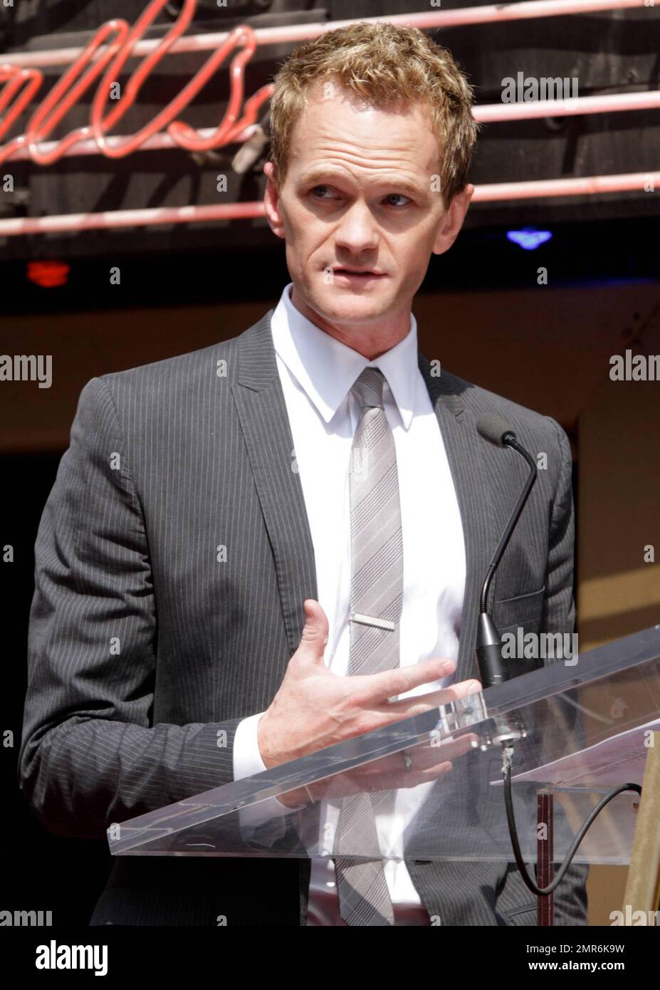 Actor Neil Patrick Harris at the ceremony to reveal his star on the ...