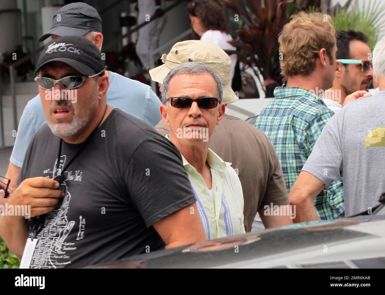 Ed Harris and Tony Plana film scenes on the location set for their new ...