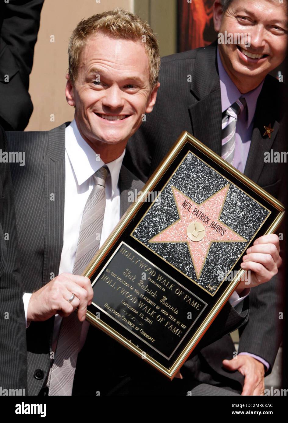 Actor Neil Patrick Harris at the ceremony to reveal his star on the ...