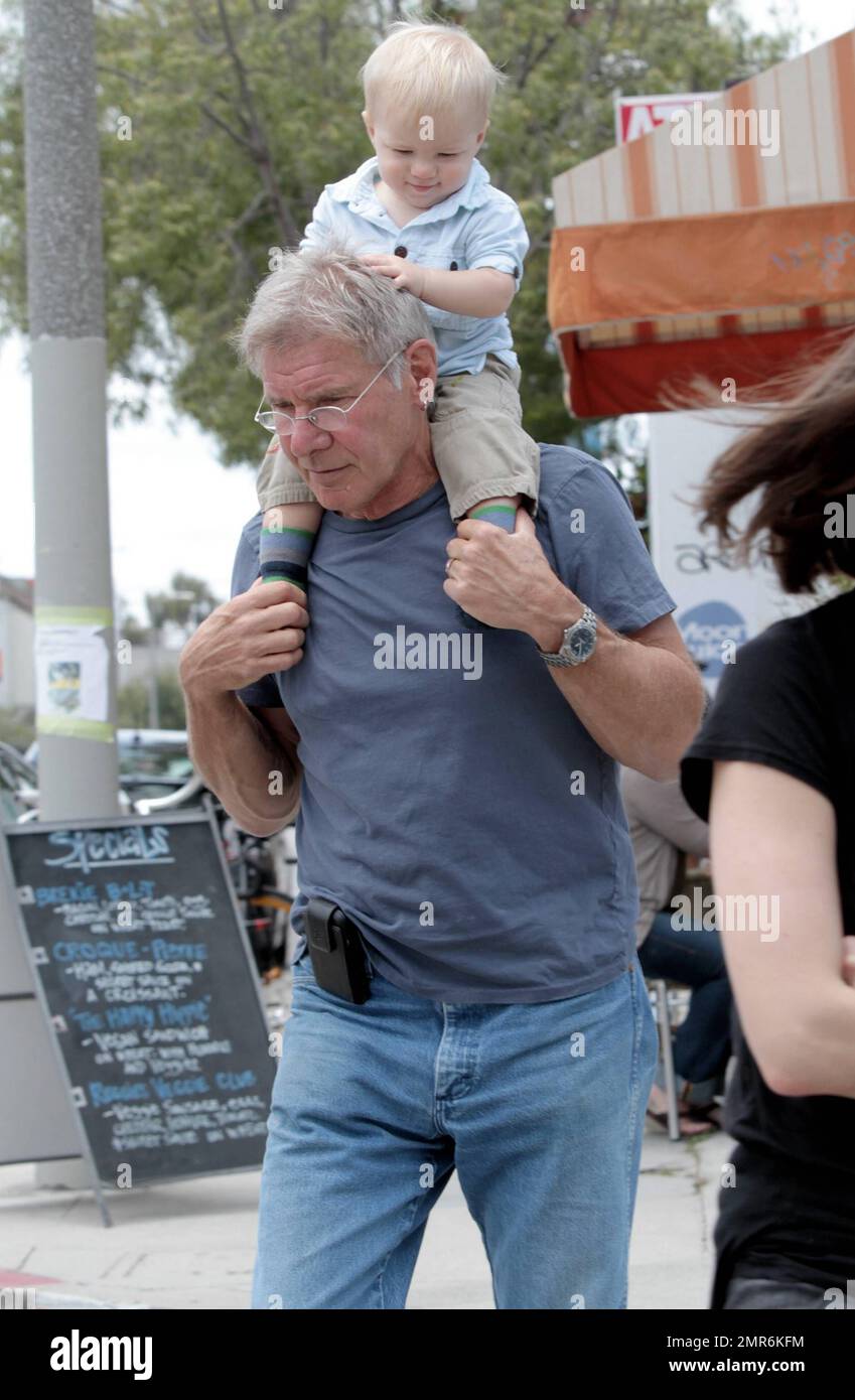 EXCLUSIVE!! Harrison Ford takes a Sunday afternoon stroll with his ...