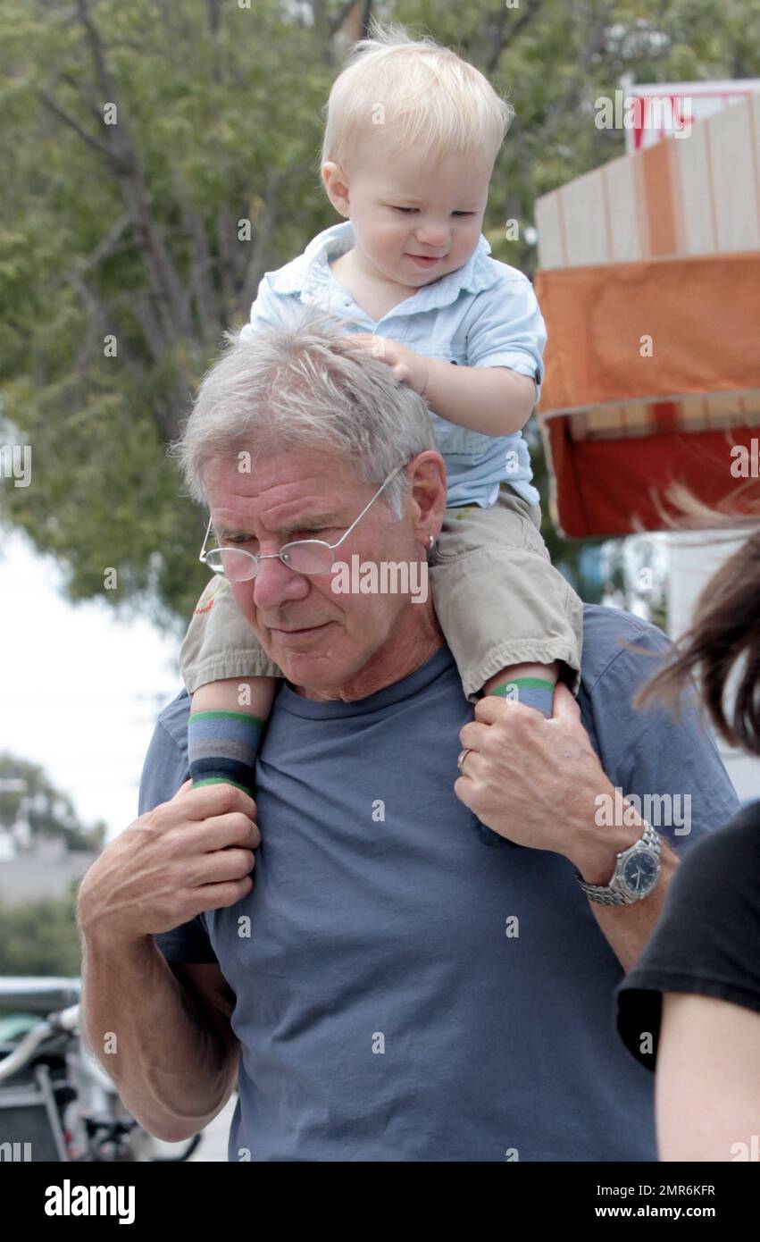 EXCLUSIVE!! Harrison Ford takes a Sunday afternoon stroll with his ...