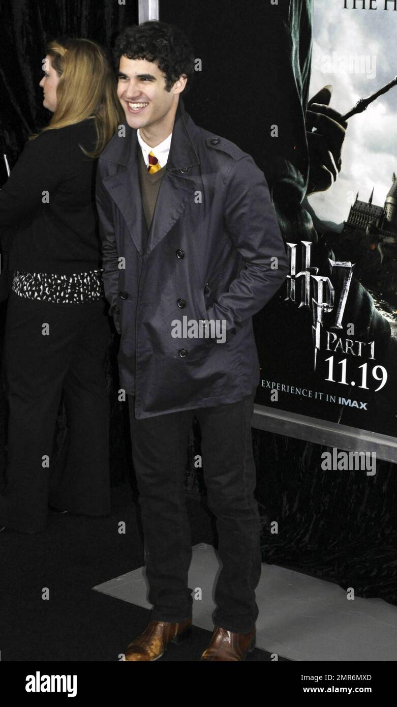 Darren Criss at the premiere of "Harry Potter and the Deathly Hallows ...