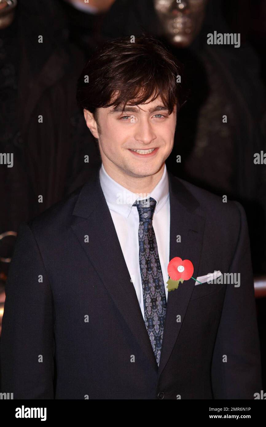 Daniel Radcliffe poses on the red carpet at the world premiere of ...