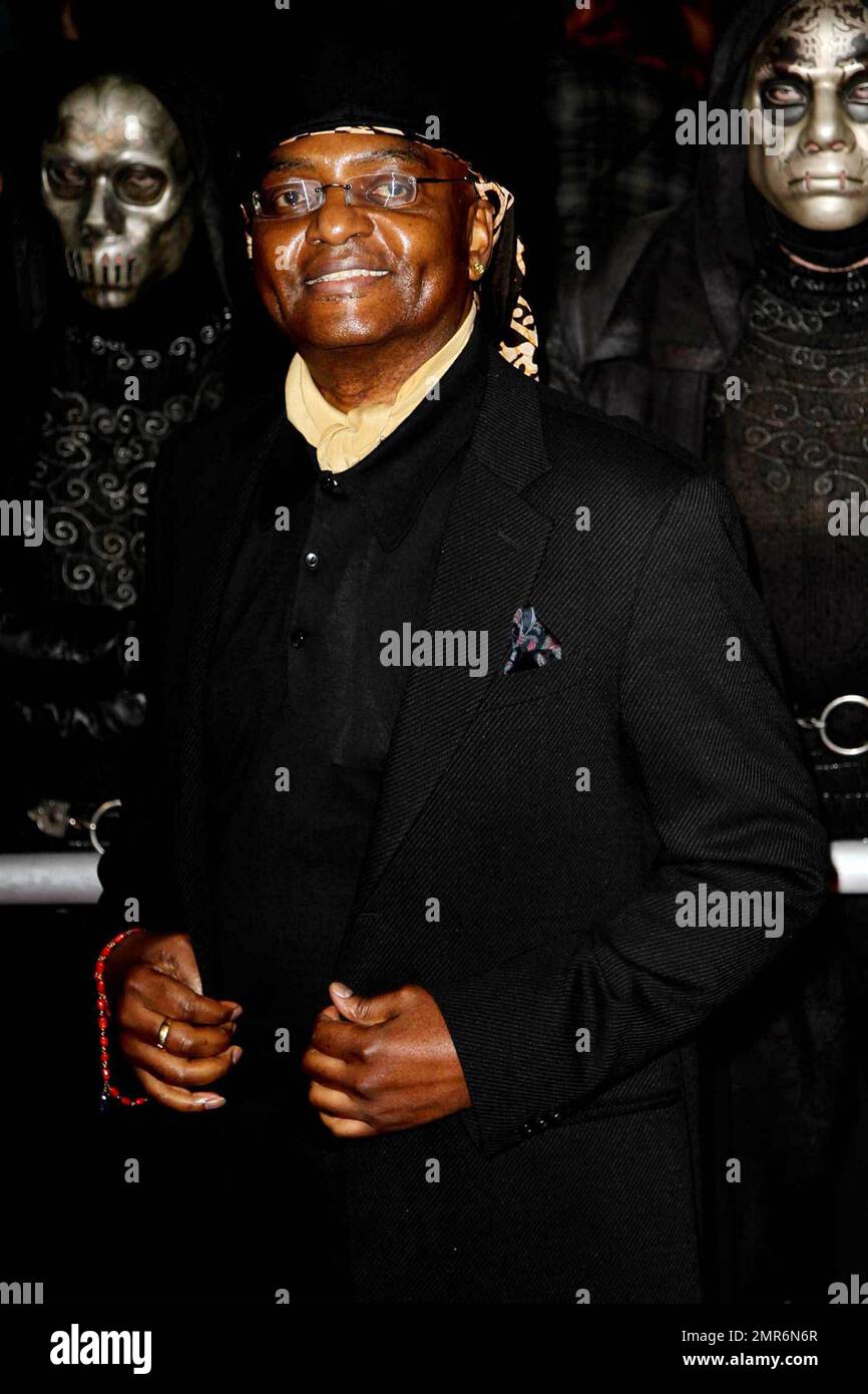 George Harris poses on the red carpet at the world premiere of Warner ...