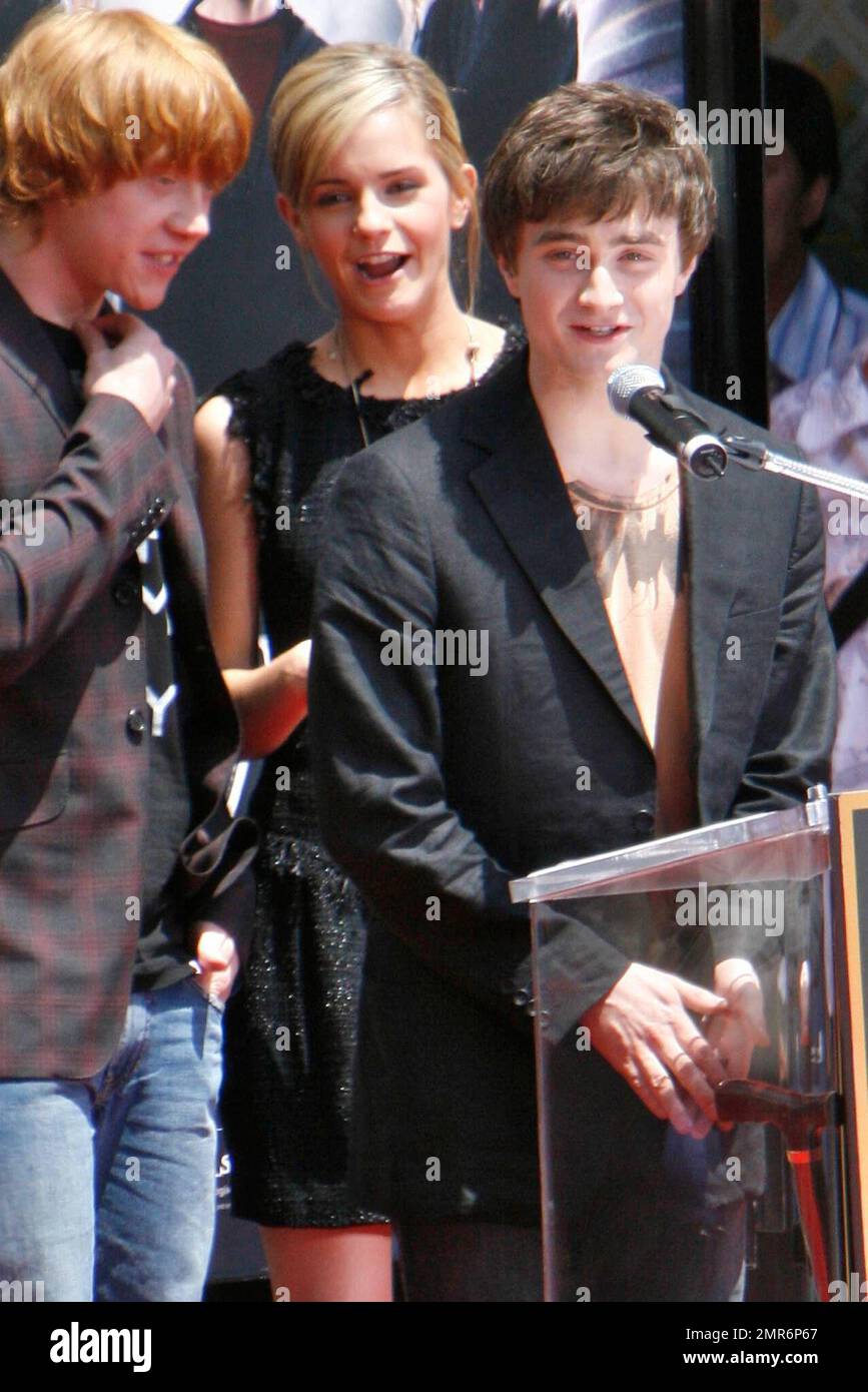 Harry Potter's Daniel Radcliffe, Emma Watson and Rupert Grint get their ...