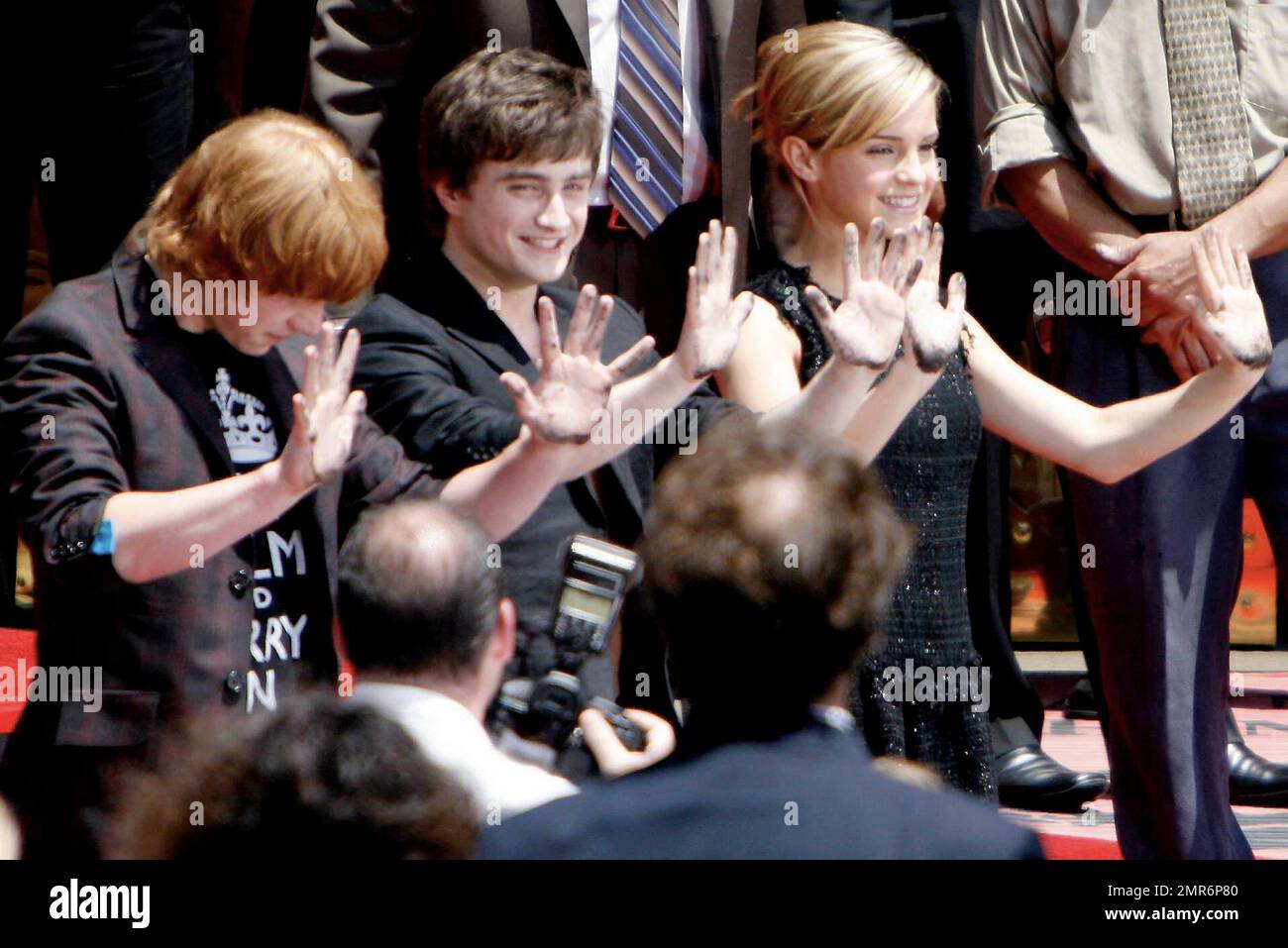 Harry Potter's Daniel Radcliffe, Emma Watson and Rupert Grint get their ...