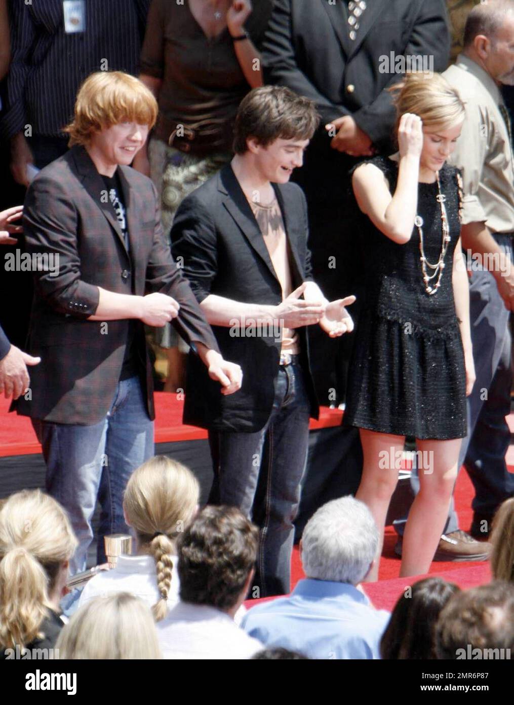 Harry Potter's Daniel Radcliffe, Emma Watson and Rupert Grint get their ...