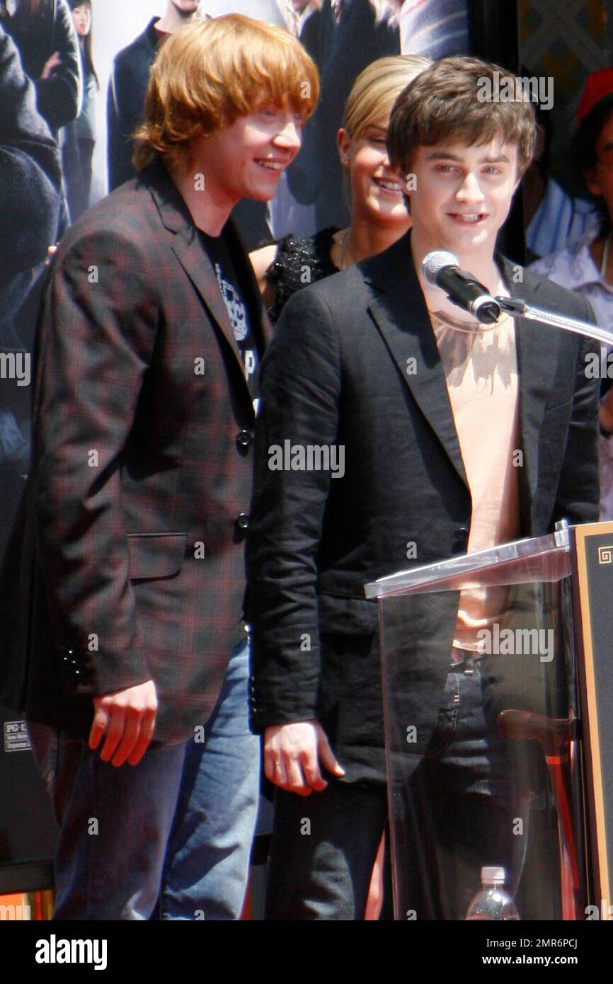 Harry Potter's Daniel Radcliffe, Emma Watson and Rupert Grint get their ...