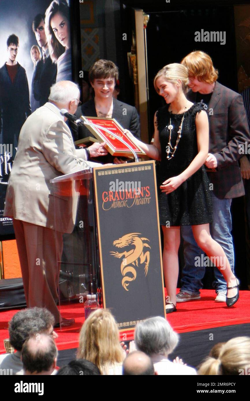 Harry Potter's Daniel Radcliffe, Emma Watson and Rupert Grint get their ...