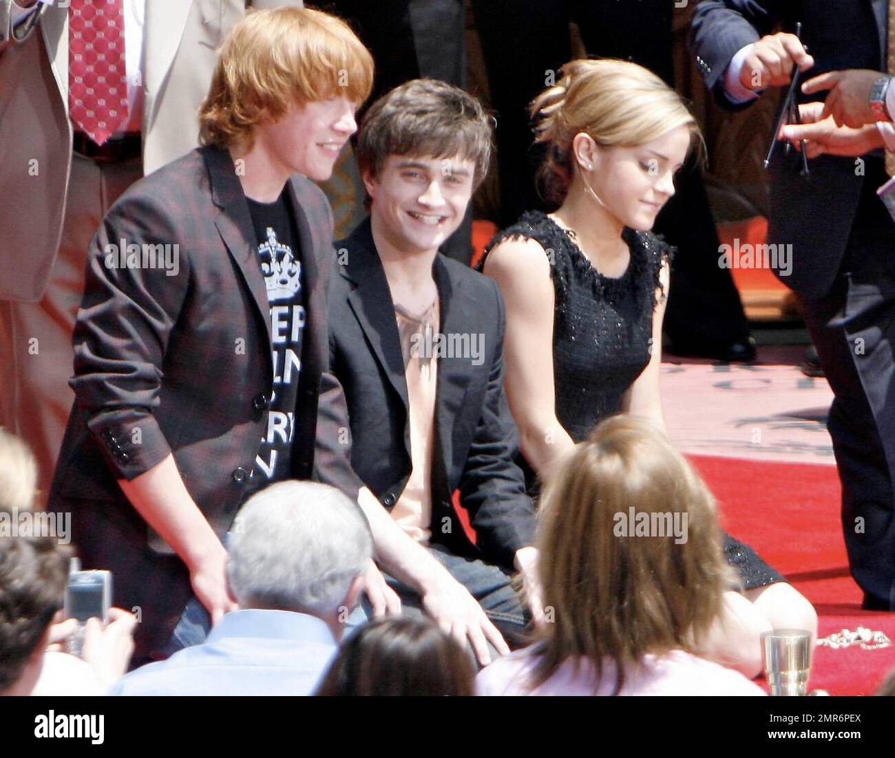 Harry Potter's Daniel Radcliffe, Emma Watson and Rupert Grint get their ...