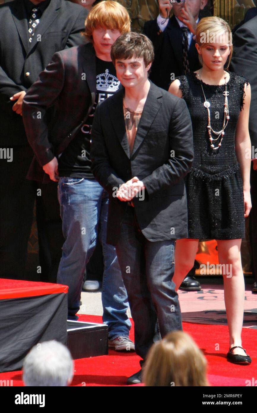 Harry Potter's Daniel Radcliffe, Emma Watson and Rupert Grint get their ...