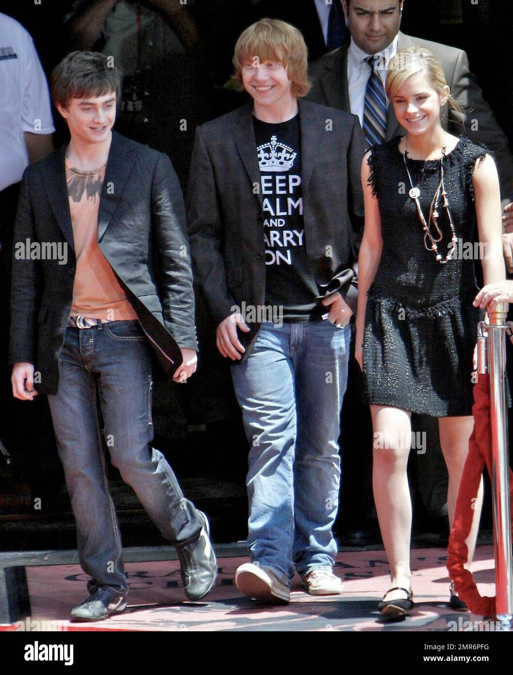 Harry Potter's Daniel Radcliffe, Emma Watson and Rupert Grint get their ...