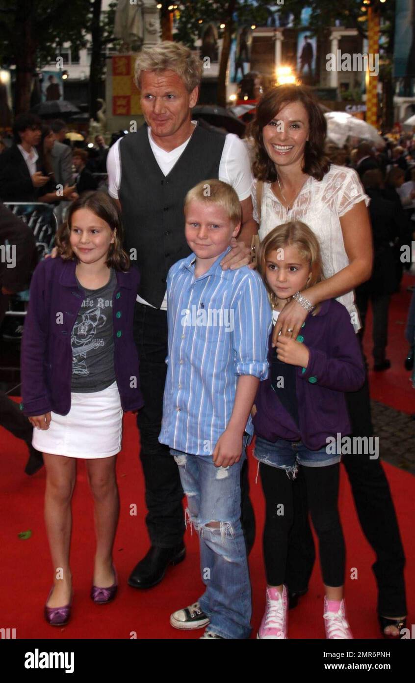 Gordon Ramsay and family at the London Premiere of Harry Potter and the ...
