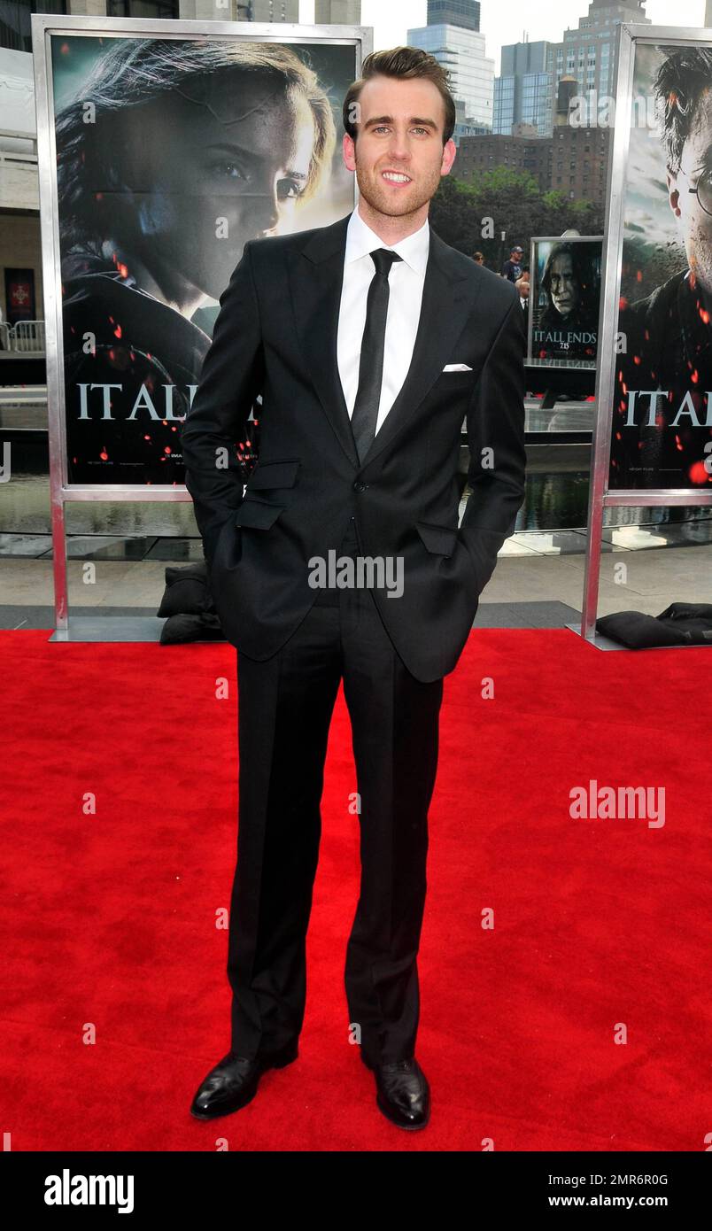 Matthew Lewis at the premiere of "Harry Potter and the Deathly Hallows ...