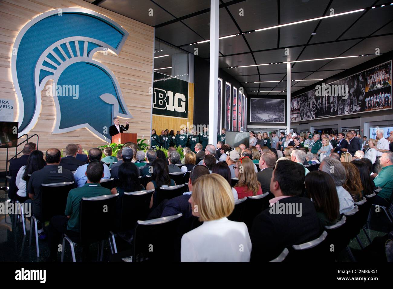 Dan Gilbert speaks during the dedication ceremony for the Gilbert ...