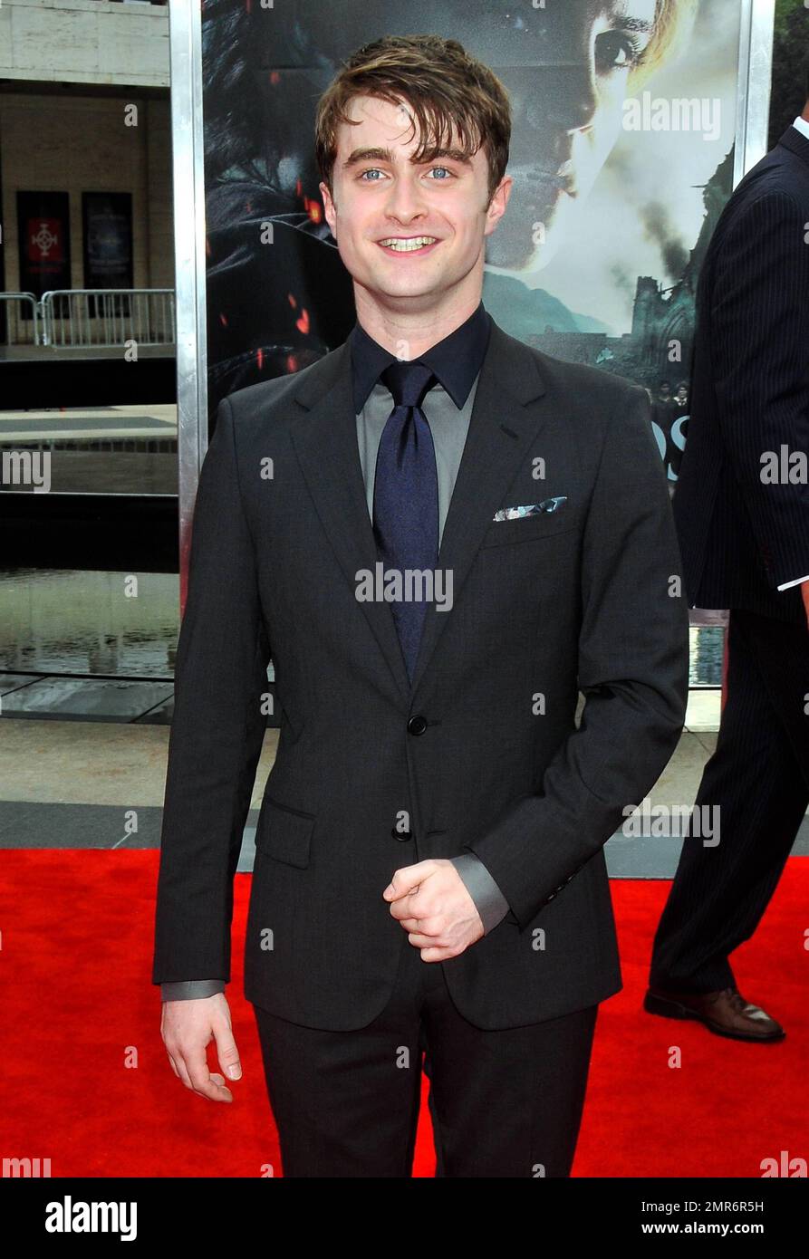 Daniel Radcliffe at the premiere of "Harry Potter and the Deathly ...