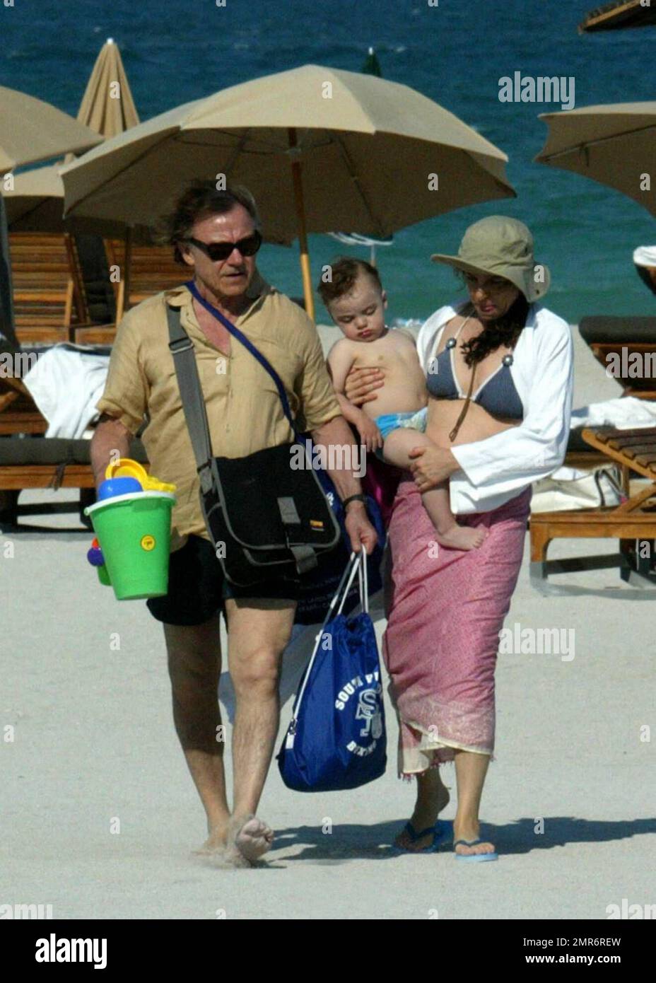Exclusive!! Harvey Keitel enjoys an afternoon on Miami Beach with wife ...
