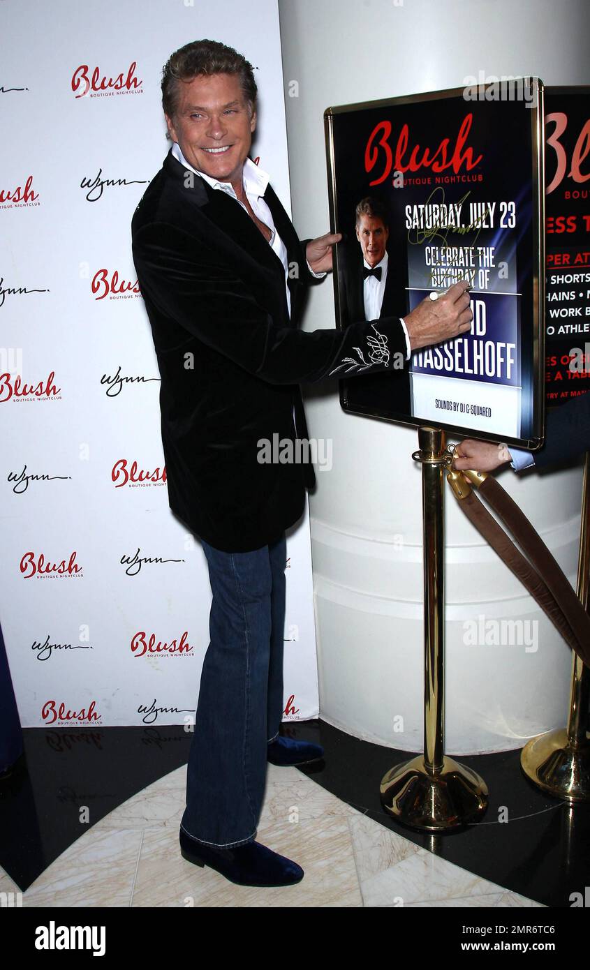 David Hasselhoff celebrates his birthday at Blush Boutique with ...