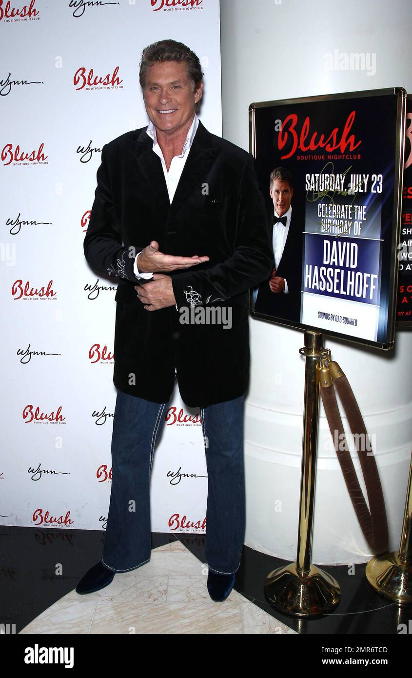 David Hasselhoff celebrates his birthday at Blush Boutique with ...