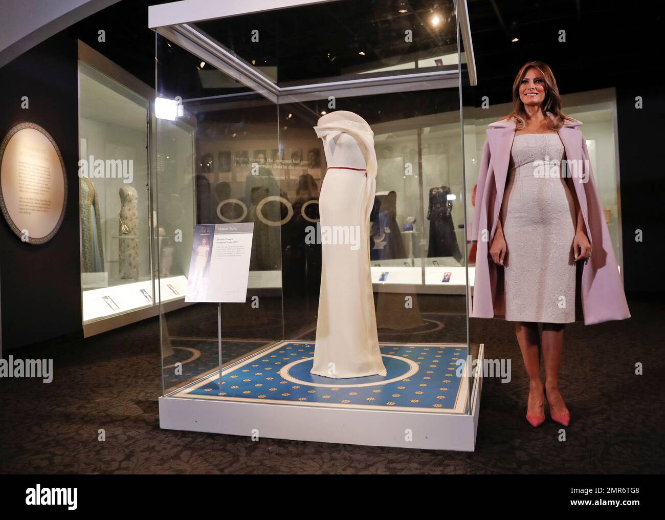 First Lady Melania Trump Donates Her Inaugural Gown Designed By Herve