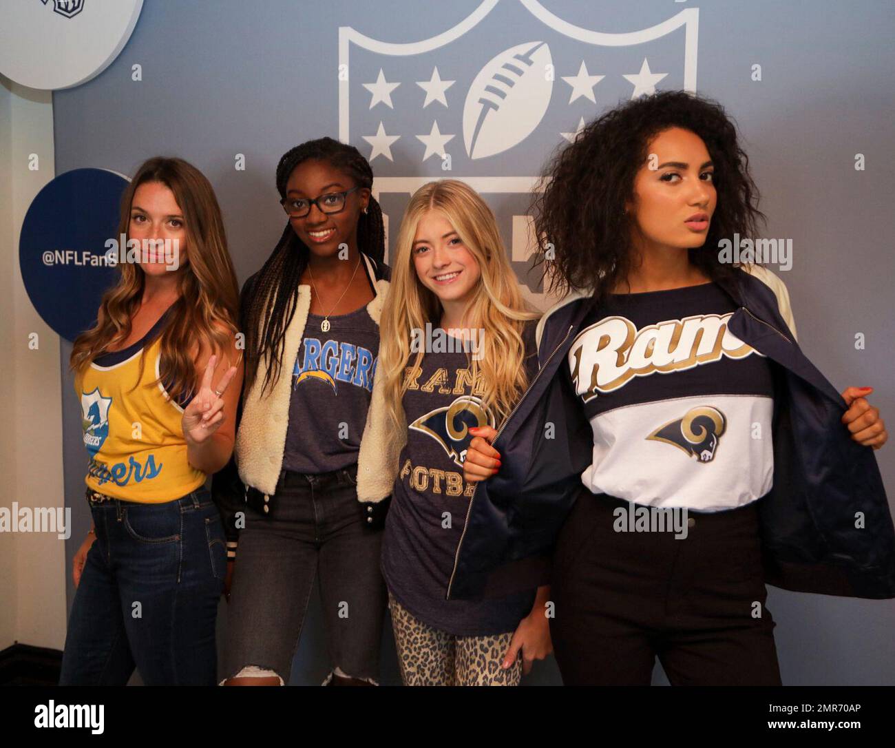 IMAGE DISTRIBUTED FOR NATIONAL FOOTBALL LEAGUE - Models pose in NFL ...