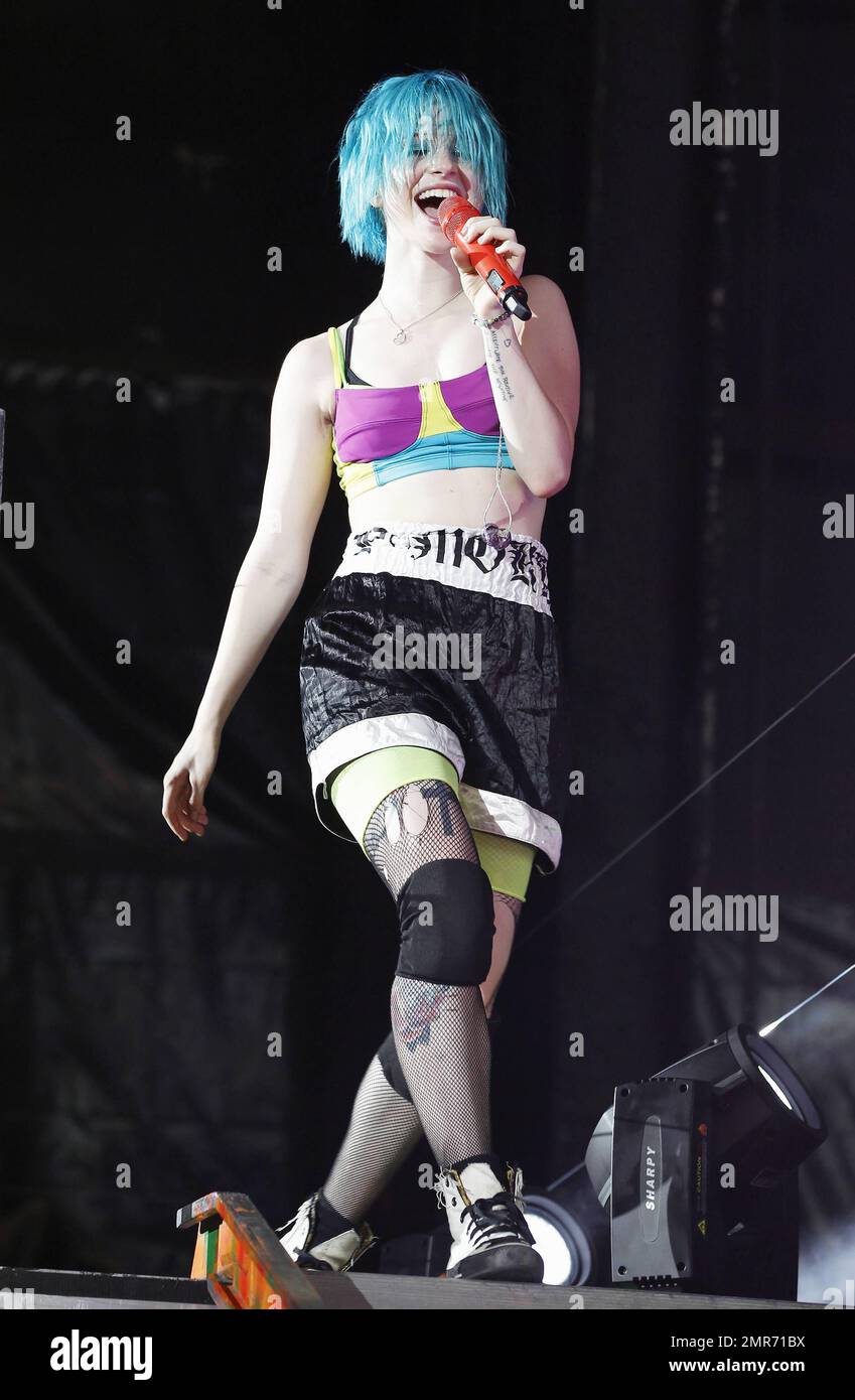 Hayley Williams of ‘Paramore’ hits the stage of the Cruzan Amphitheatre ...