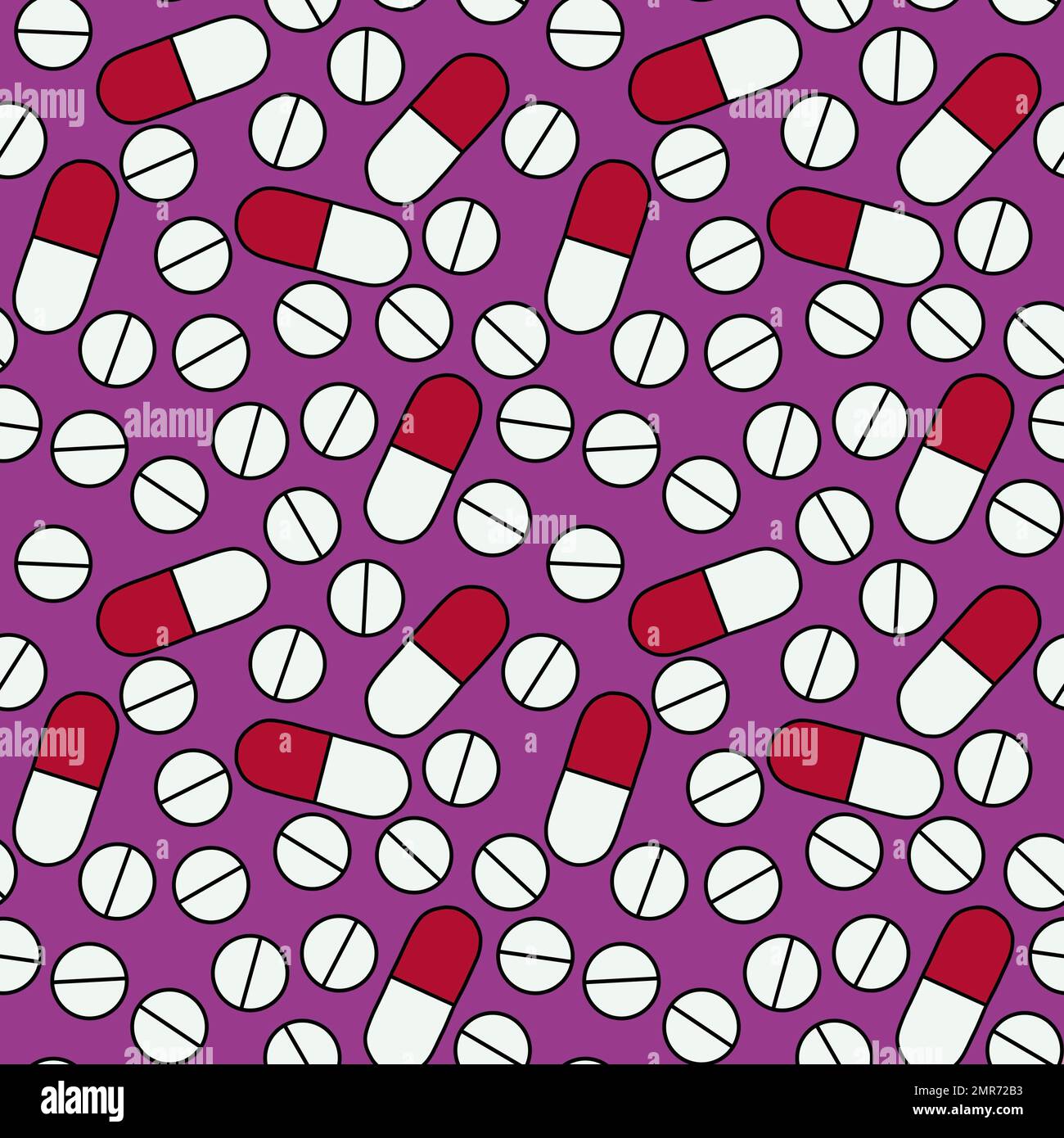 Cartoon medicine seamless pills pattern for wrapping paper and clothes print and fabrics and ...