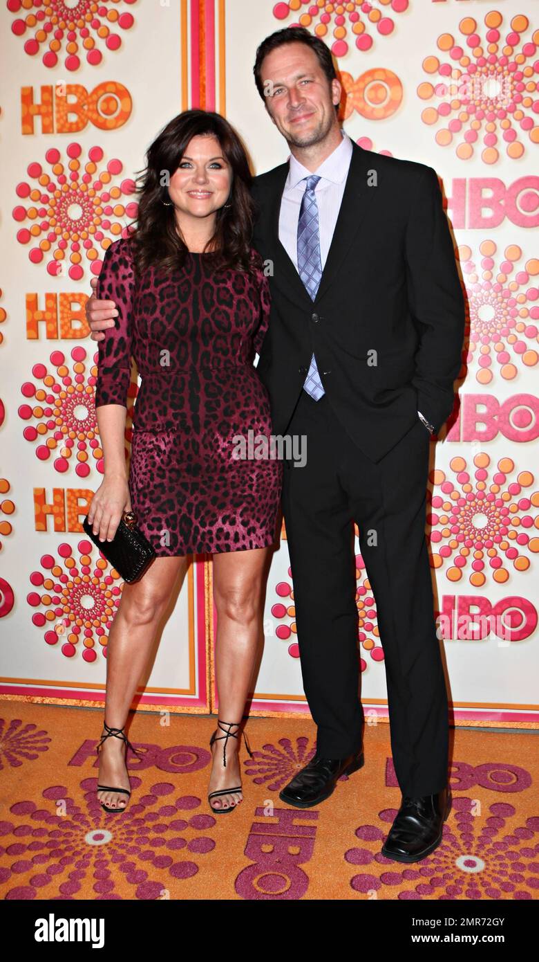 Tiffany Thiessen and Brady Smith at the HBO Emmy After Party held at The Plaza at the Pacific ...