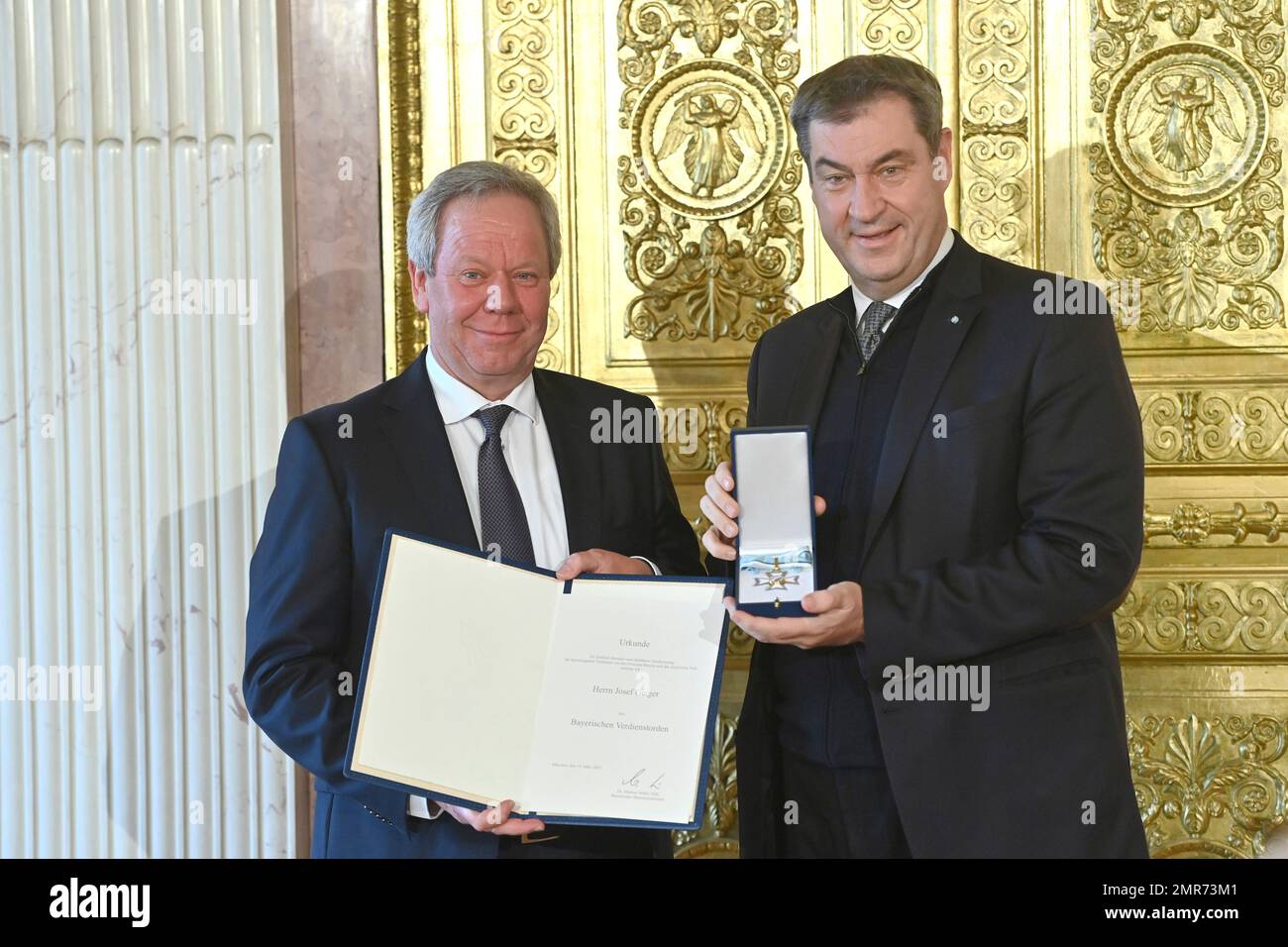 Josef GEIGER with Markus SOEDER (Prime Minister of Bavaria and CSU ...