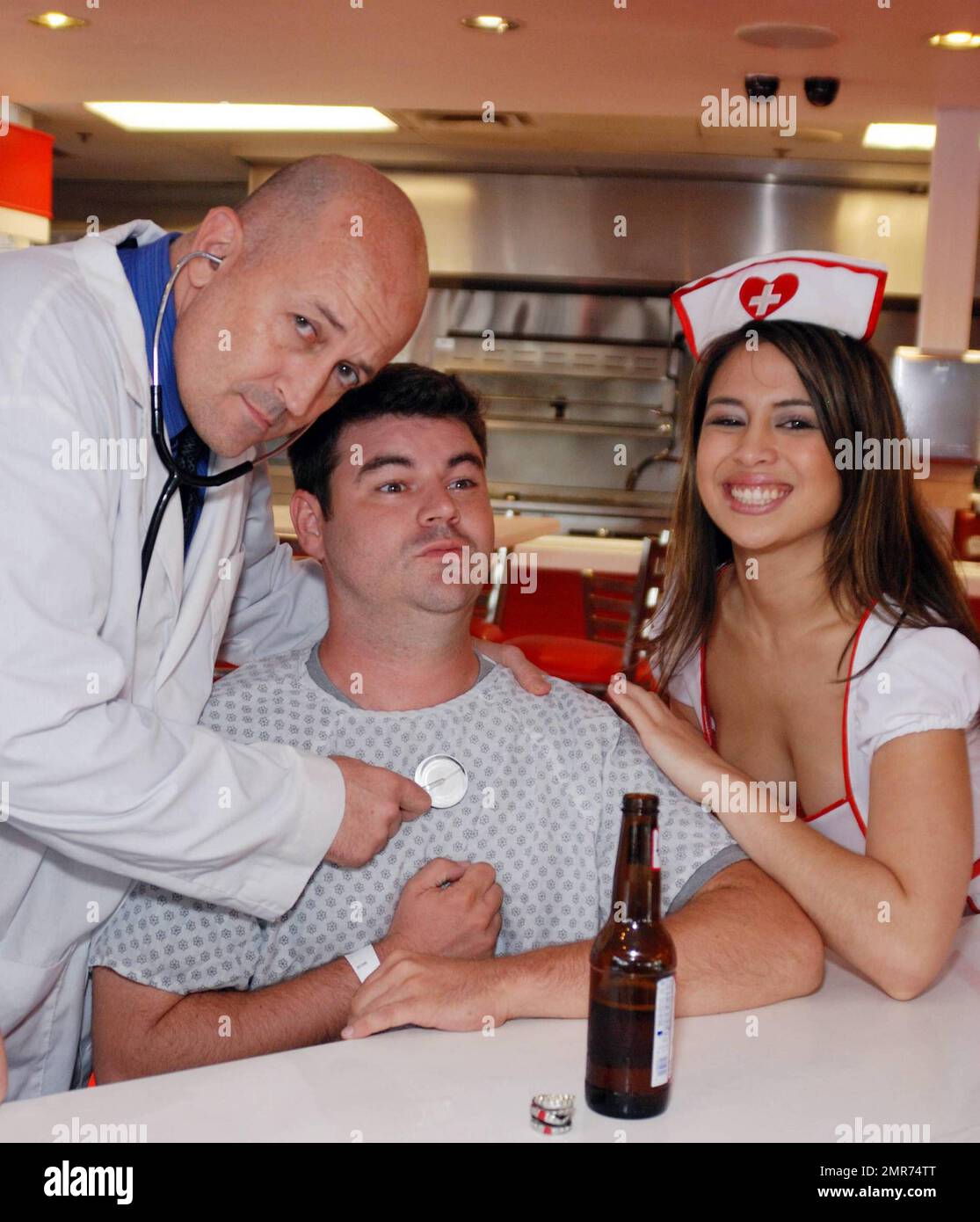 EXCLUSIVE!! This is the famous Heart Attack Grill, a hospital themed fast food restaurant in ...