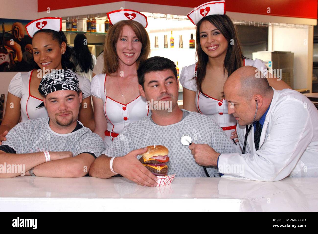 EXCLUSIVE!! This is the famous Heart Attack Grill, a hospital themed fast food restaurant in ...