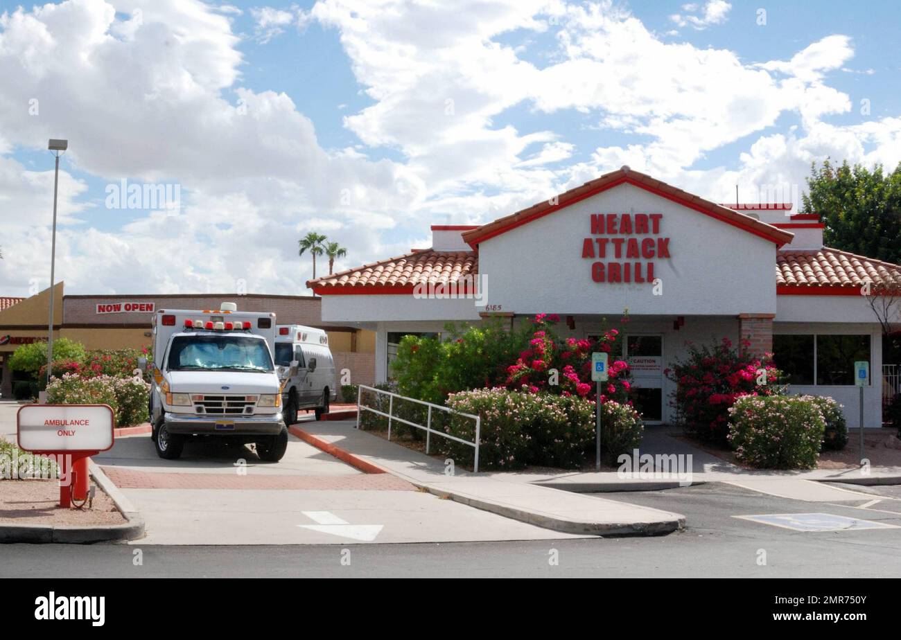 EXCLUSIVE!! This is the famous Heart Attack Grill, a hospital themed ...